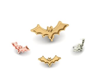 14K Solid Yellow Rose White Gold Ghost Piercing Body - Etsy