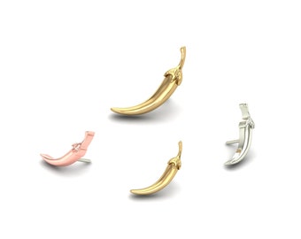 14K Solid Yellow, Rose, White Gold Gift Bow Piercing, Body Jewelry, 25g ...