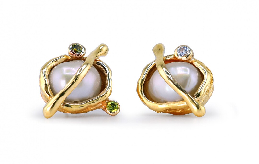 14K Solid Yellow, Rose, White Gold Claudette Piercing, Body Jewelry ...