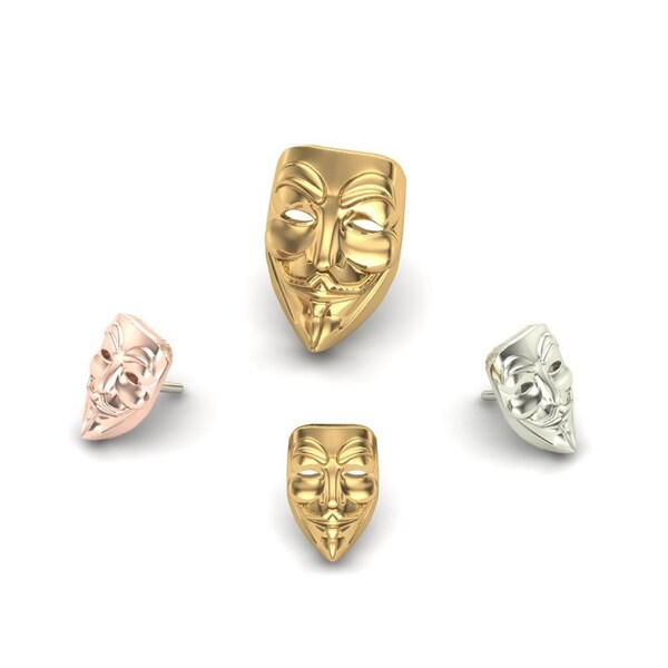 Gold Hacker Mask - Etsy