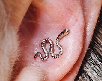 14K Solid Yellow, Rose, White Gold Lights With Diamond Piercing, Body ...