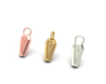 14K Solid Yellow, Rose, White Gold Alien Hugger Piercing, Body Jewelry ...