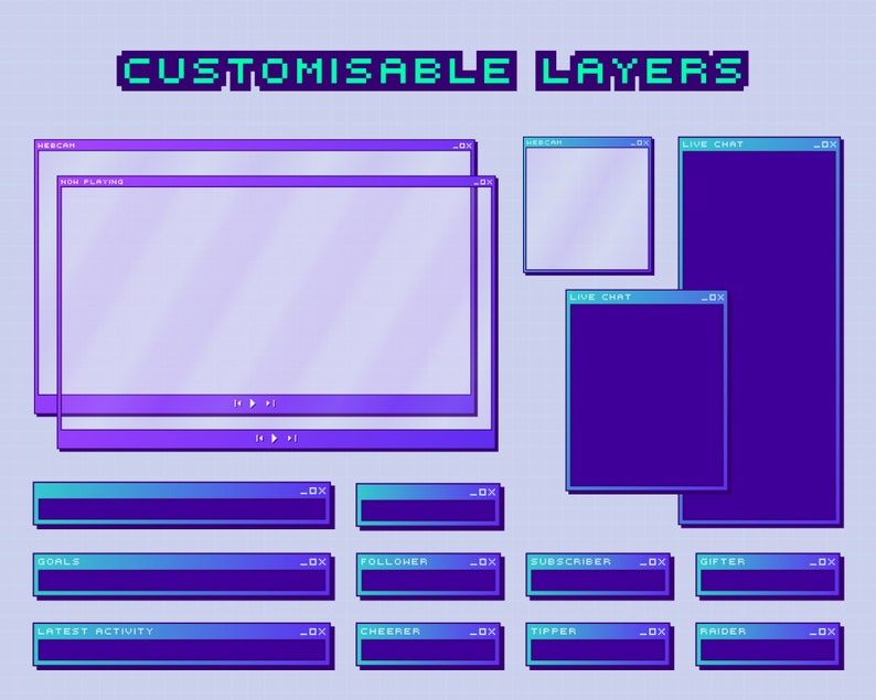 Animated Lofi Twitch Overlay Package | Windows Overlay | V-tuber ...