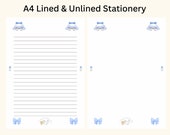 Cinnamon Digital Printable Paper A4 Instant Download Lined - Etsy