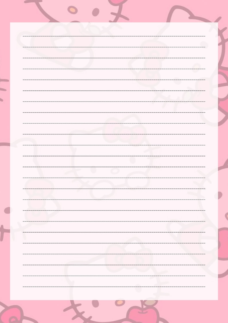 Printable Paper Bundle of 6 Lined Paper Digital Download & Print ...