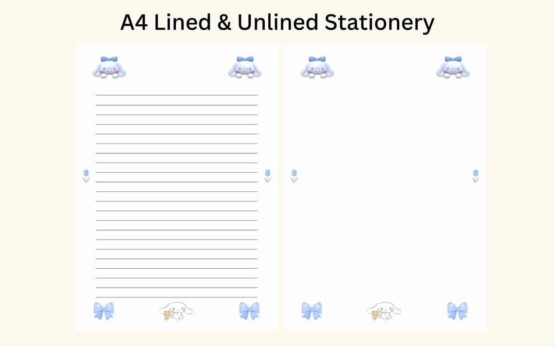 Cinnamon Digital Printable Paper A4 Instant Download Lined - Etsy