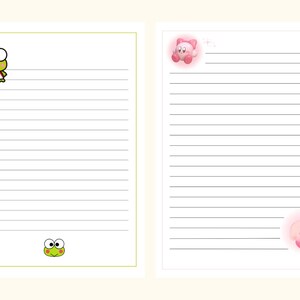 Printable Paper Bundle of 6 Lined Paper Digital Download & Print ...