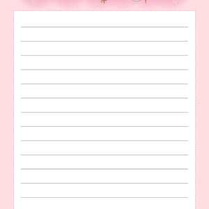 Printable Paper Bundle of 6 Lined Paper Digital Download & Print ...