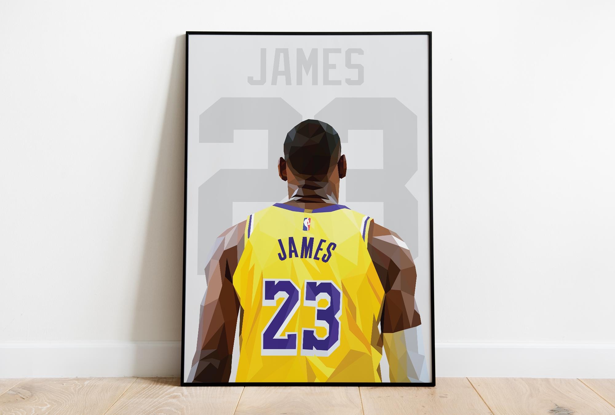 Lebron James - Geometric Illustration | Art Print | Sports Poster ...