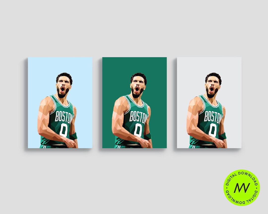 Jayson Tatum - Illustration | Digital File Package | Printable Art ...