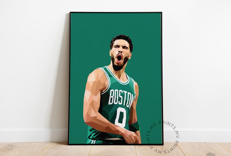 Jayson Tatum - Illustration | Digital File Package | Printable Art ...
