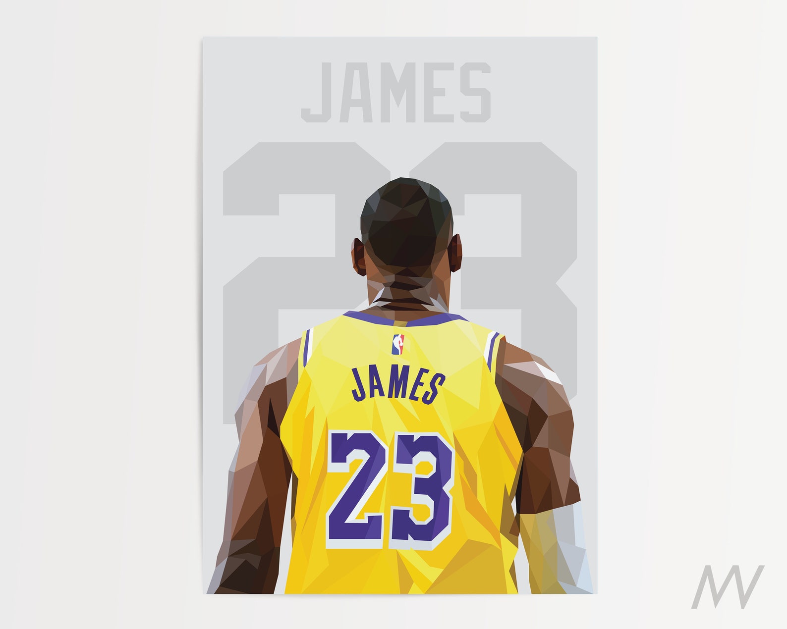 Lebron James - Geometric Illustration | Art Print | Sports Poster ...