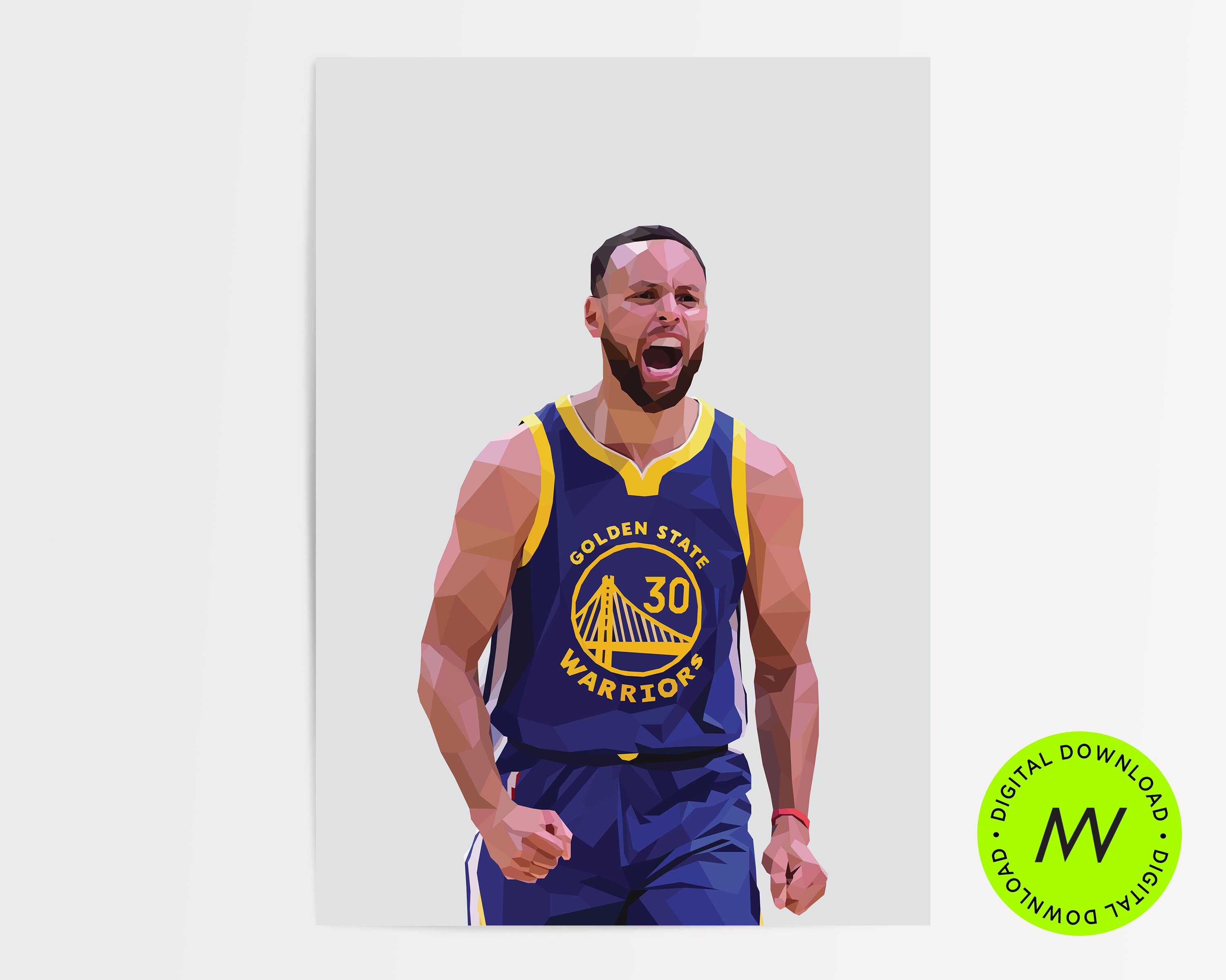 Steph Curry Illustration Digital File Printable Art - Etsy Australia