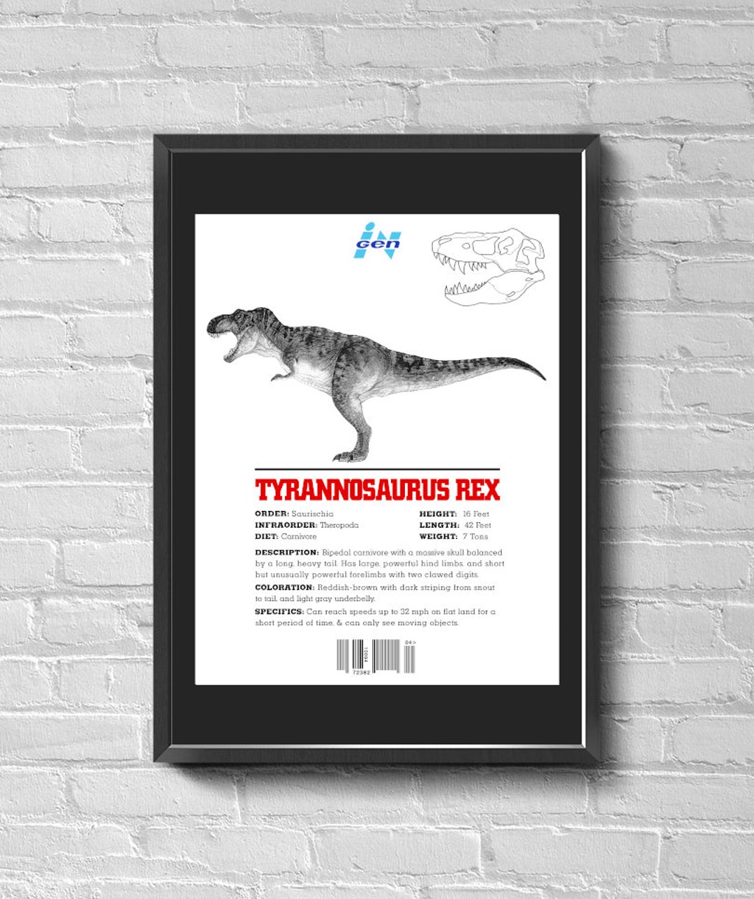 New 1997 Jurassic Park the Lost World 13 X 19 Movie Poster Prop Replica ...