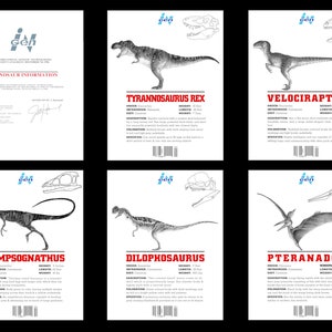 Jurassic Park Lost World Laminated Ingen List Dinosaur Information ...