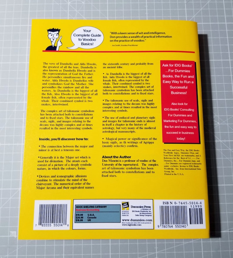 Bride of Chucky Child's Play Movie Voodoo for Dummies Book Cover Only ...