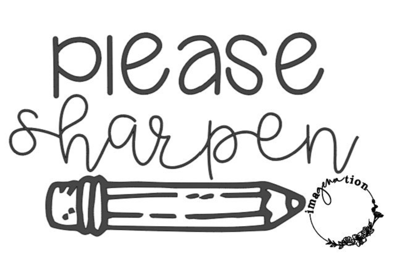 Ready to Write/please Sharpen SVG/PNG - Etsy UK