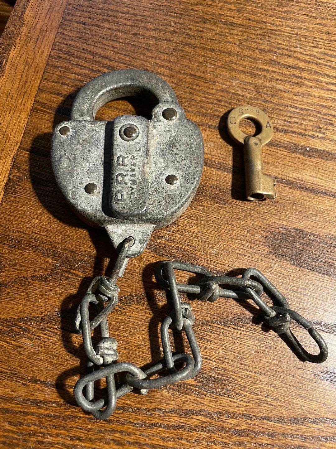 Pennsylvania RR Slaymaker Switch Lock and Brass Key - Etsy