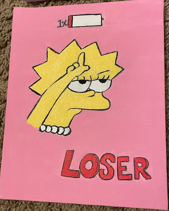Loser Lisa Simpson Painting | Etsy