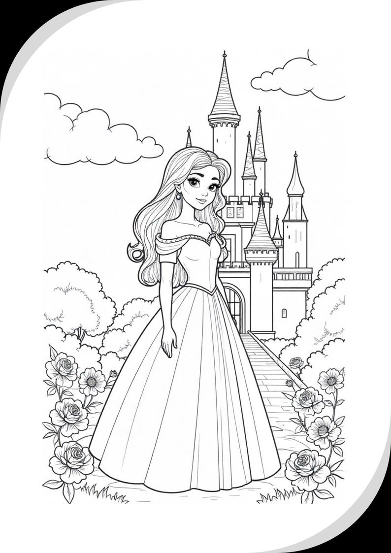 Regno dei Colori – Edizione Principessa | Libro da colorare Principesse ...