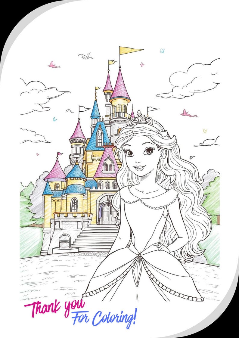Regno dei Colori – Edizione Principessa | Libro da colorare Principesse ...
