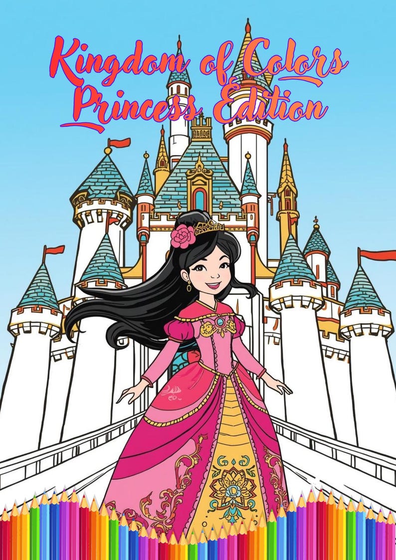 Regno dei Colori – Edizione Principessa | Libro da colorare Principesse ...