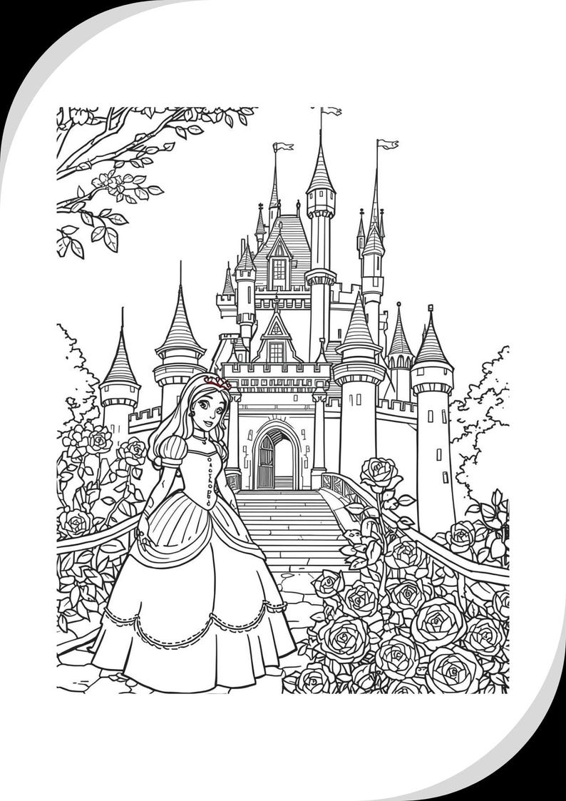 Regno dei Colori – Edizione Principessa | Libro da colorare Principesse ...