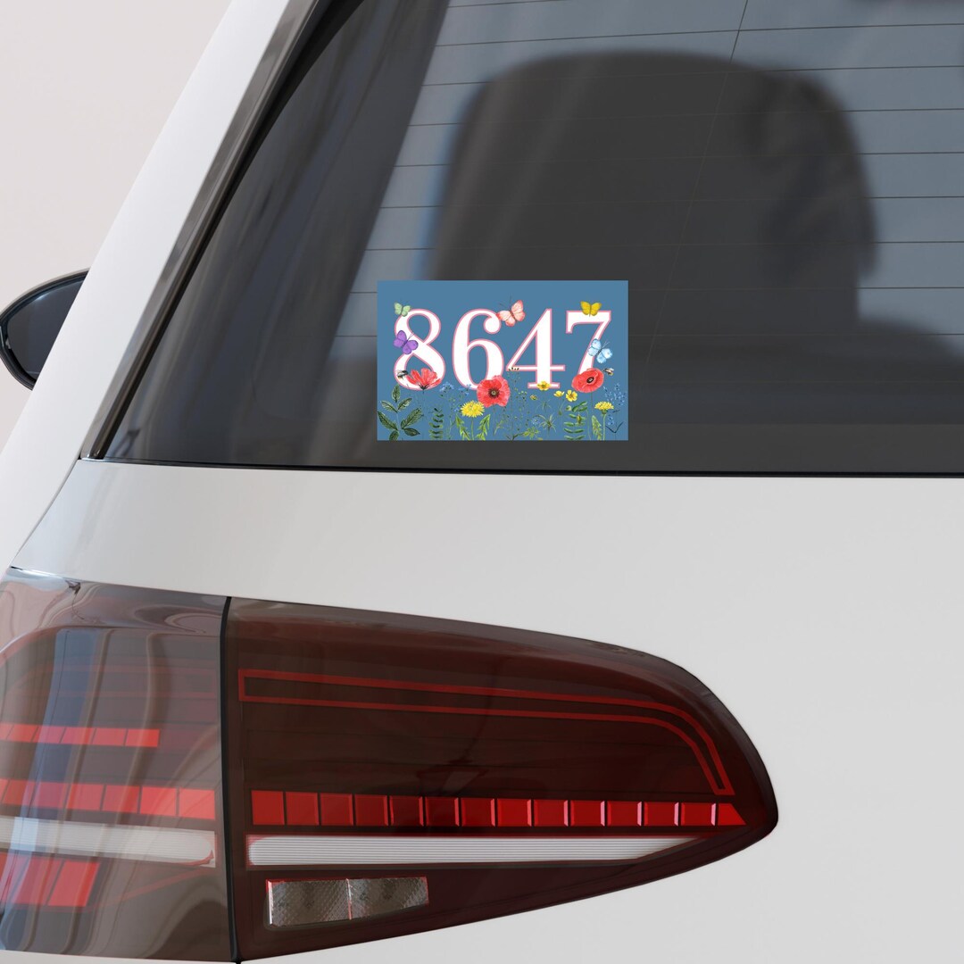 8647 Car Decal, FDT Sticker, Subtle Anti Trump Sticker, Resist Car ...
