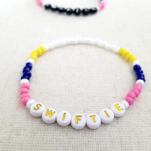 Custom Swifty Bracelet Inspired by Tay | 4mm Glass Seed Beads in Lover ...