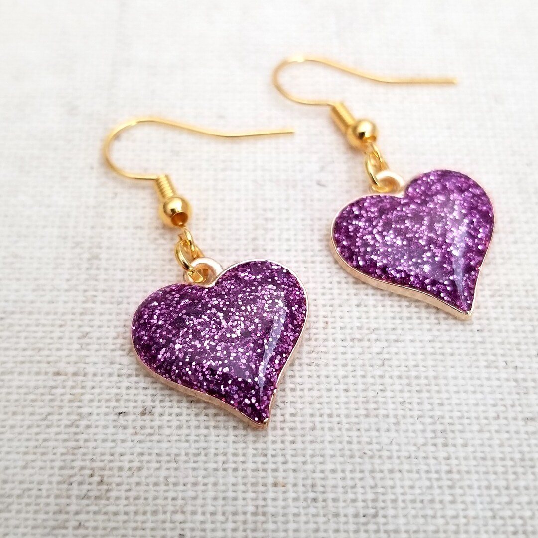 Speak Now Enchanted Earrings Inspired by Tay Sparkly Glitter Purple ...