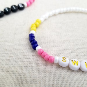Custom Swifty Bracelet Inspired by Tay | 4mm Glass Seed Beads in Lover ...