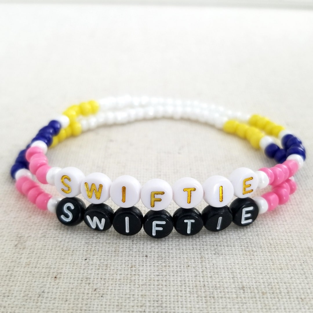 Custom Swifty Bracelet Inspired by Tay | 4mm Glass Seed Beads in Lover ...