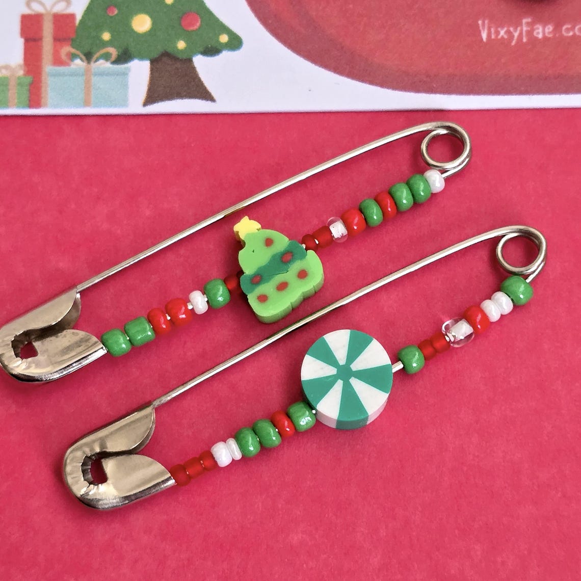 Merry Swiftmas Retro Friendship Safety Pins | Stocking Stuffer | 2.2 ...