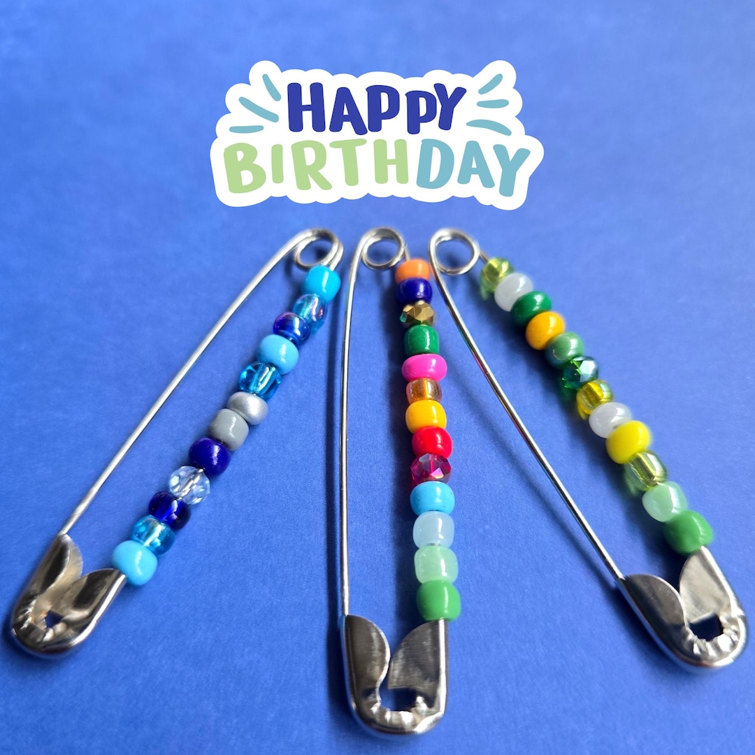 Friendship Pins Birthday Boy Gift | 2.2 Inch Silver Pins | Designs Vary ...