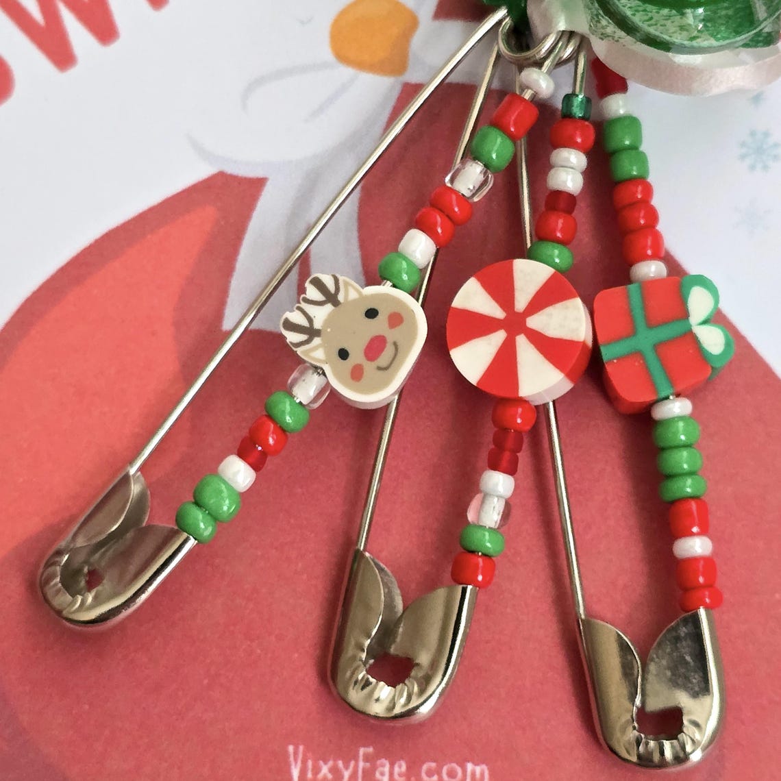 Merry Swiftmas Retro Friendship Safety Pins | Stocking Stuffer | 2.2 ...
