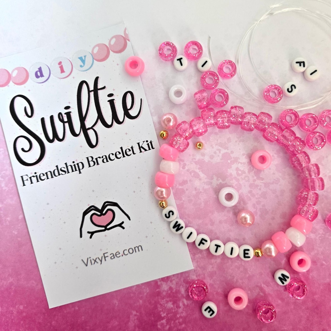 Swifty Bracelet Making Kit, Taylor Friendship Bracelet Kit, DIY ...