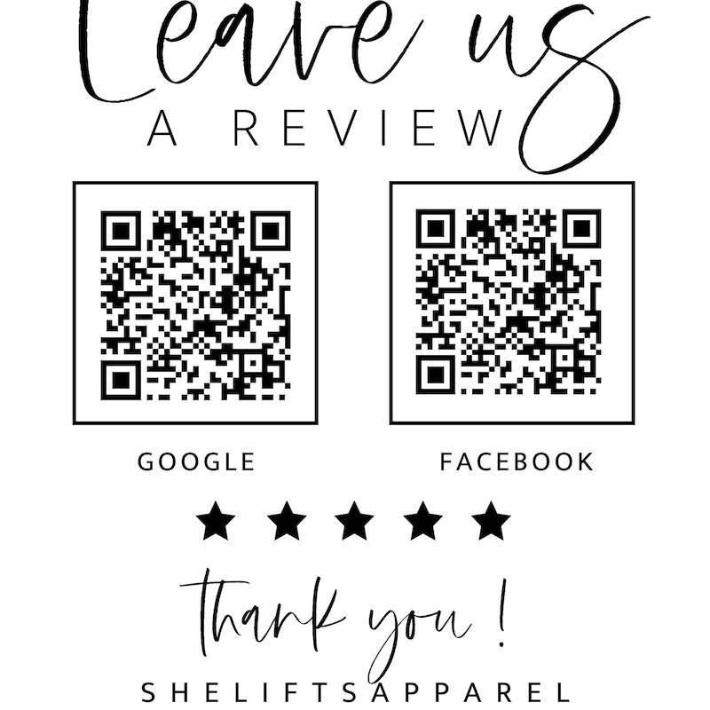 Google Review Template - Etsy