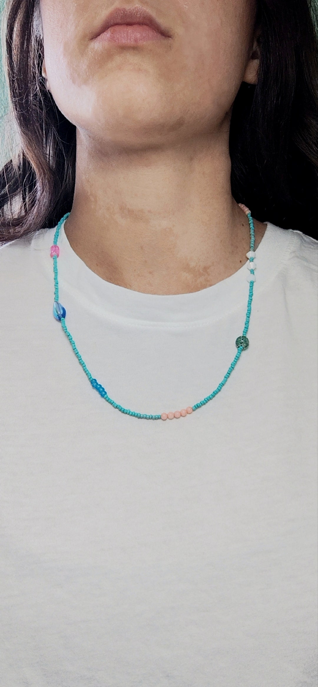 Simple Beaded Necklaces - Etsy