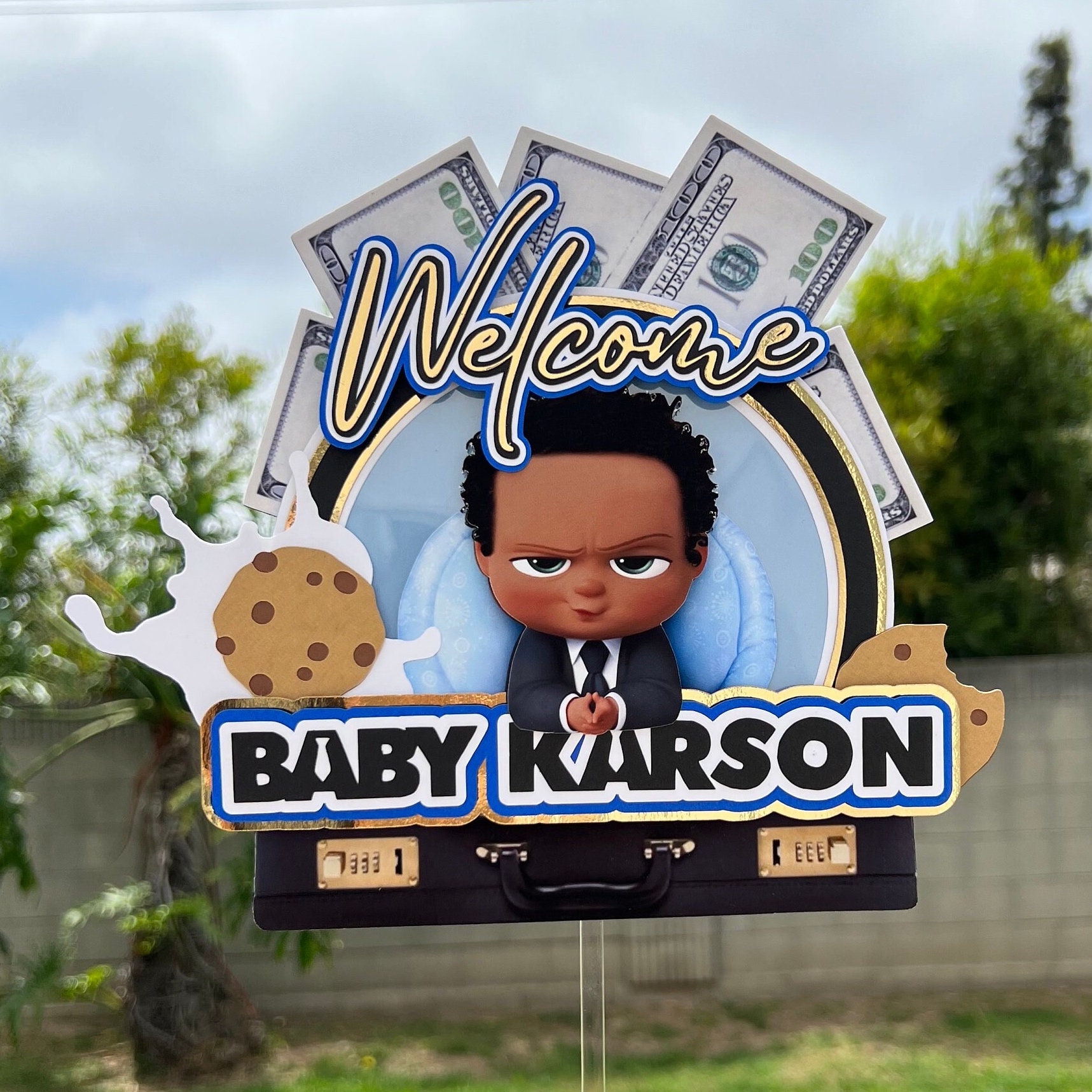 Baby Boss Cake Topper - Etsy