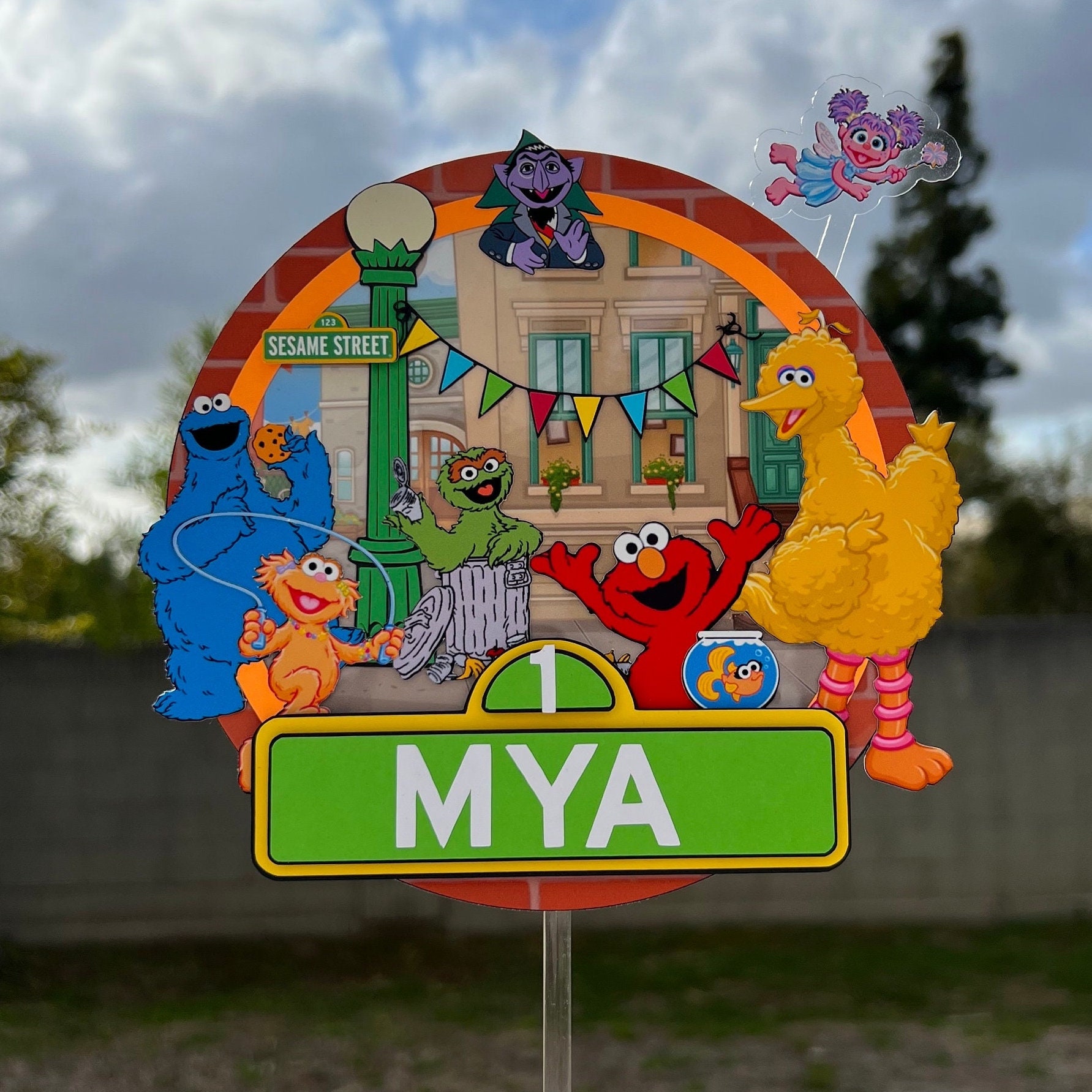 Sesame Street Cake Topper - Etsy