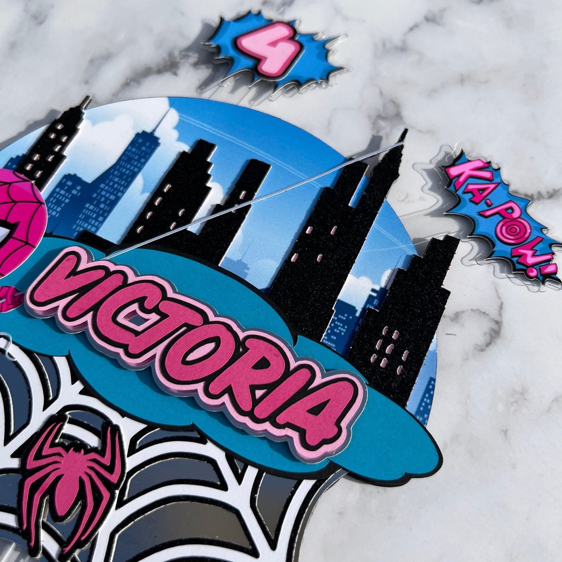 Spiderman Cake Topper - Etsy