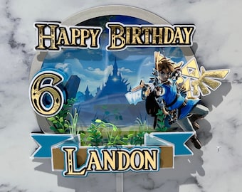 Legend of Zelda Cake Topper - Etsy