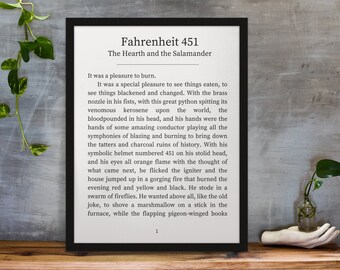 Fahrenheit 451 Art - Etsy