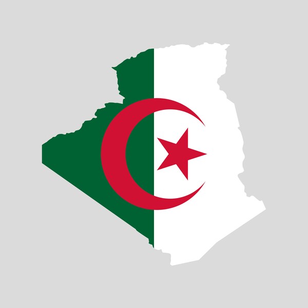 Algerian Map Svg - Etsy