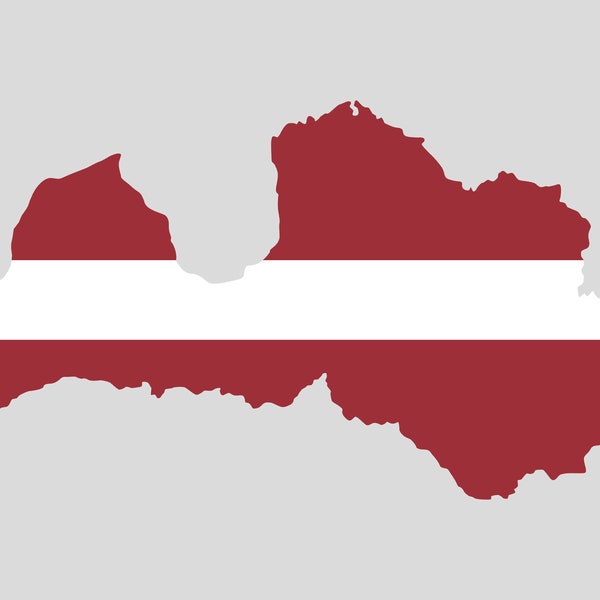 Latvian Map Svg - Etsy