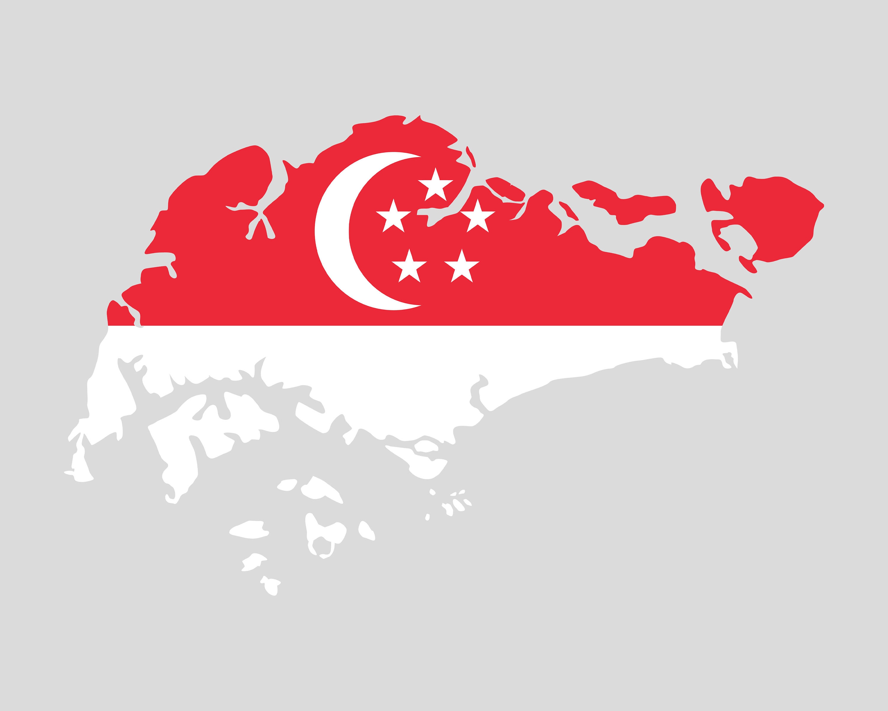 Singapore Map SVG, PNG Singapore Flag Svg, Singapore Outline Svg, Cut ...