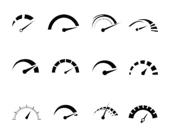 Speedometer SVG Speedometer SVG Gauge Icon SVG Speedometer - Etsy Canada