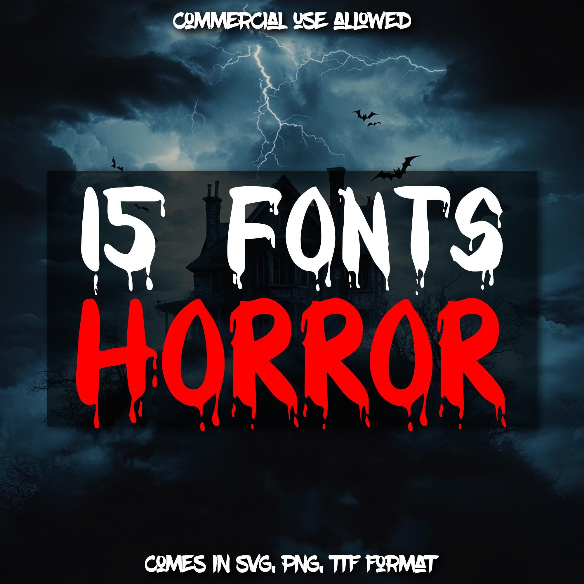 15 Horror Fonts SVG, PNG, TTF - Horror Alphabet Svg, Horror Letters Svg ...
