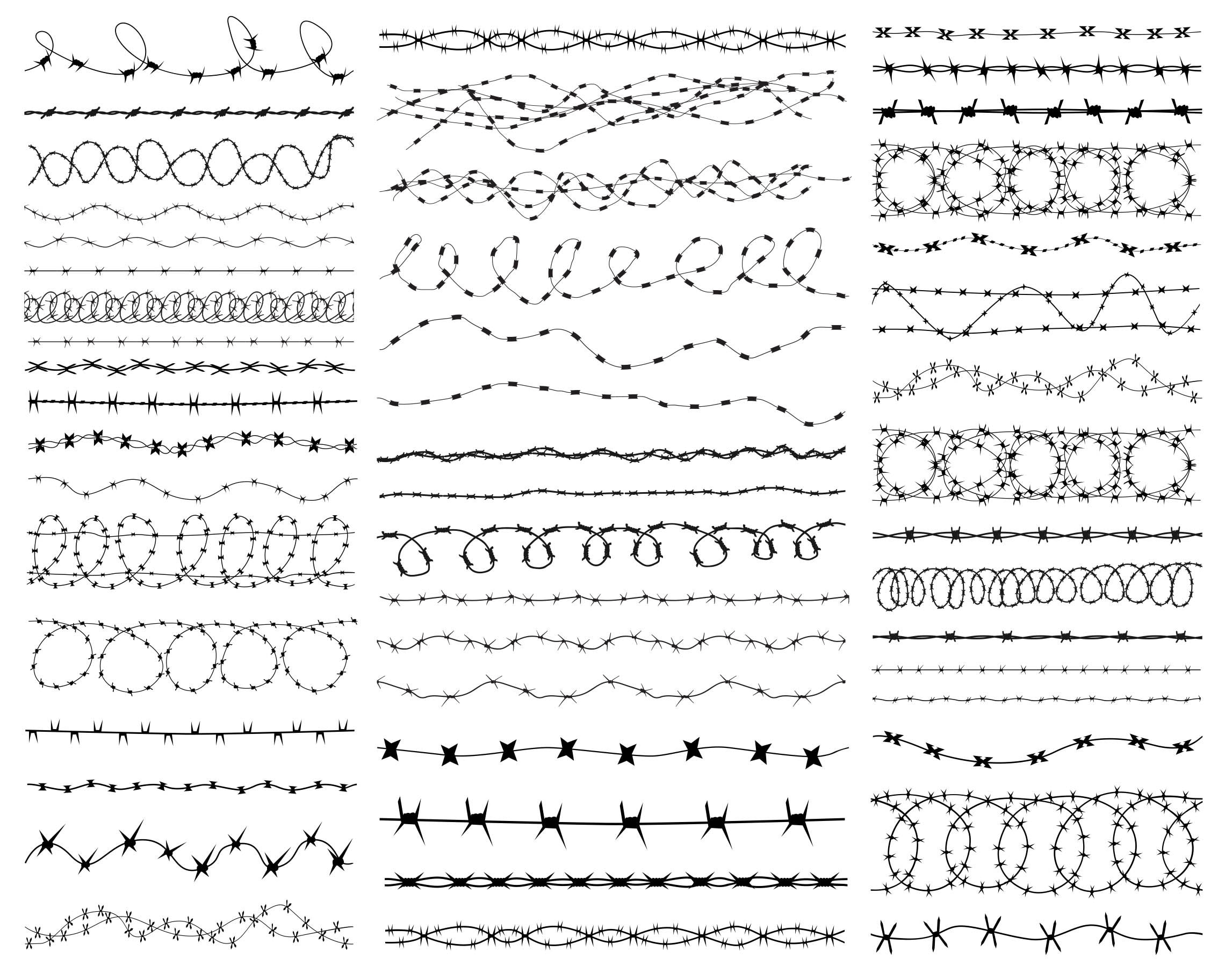 Barbed Wire Svg Barb Wire Svg Fence Svg Cut Files for - Etsy Australia