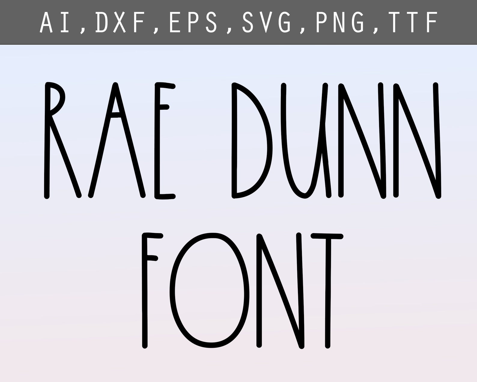 Rae Dunn Font - FARMHOUSE FONT Svg, Ttf, Rae Dunn Inspired Font, Rae ...